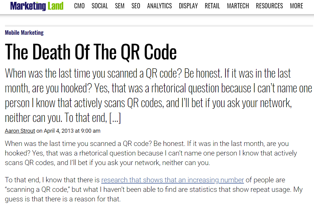 QR Code Renaissance Why And How You Should Use Them